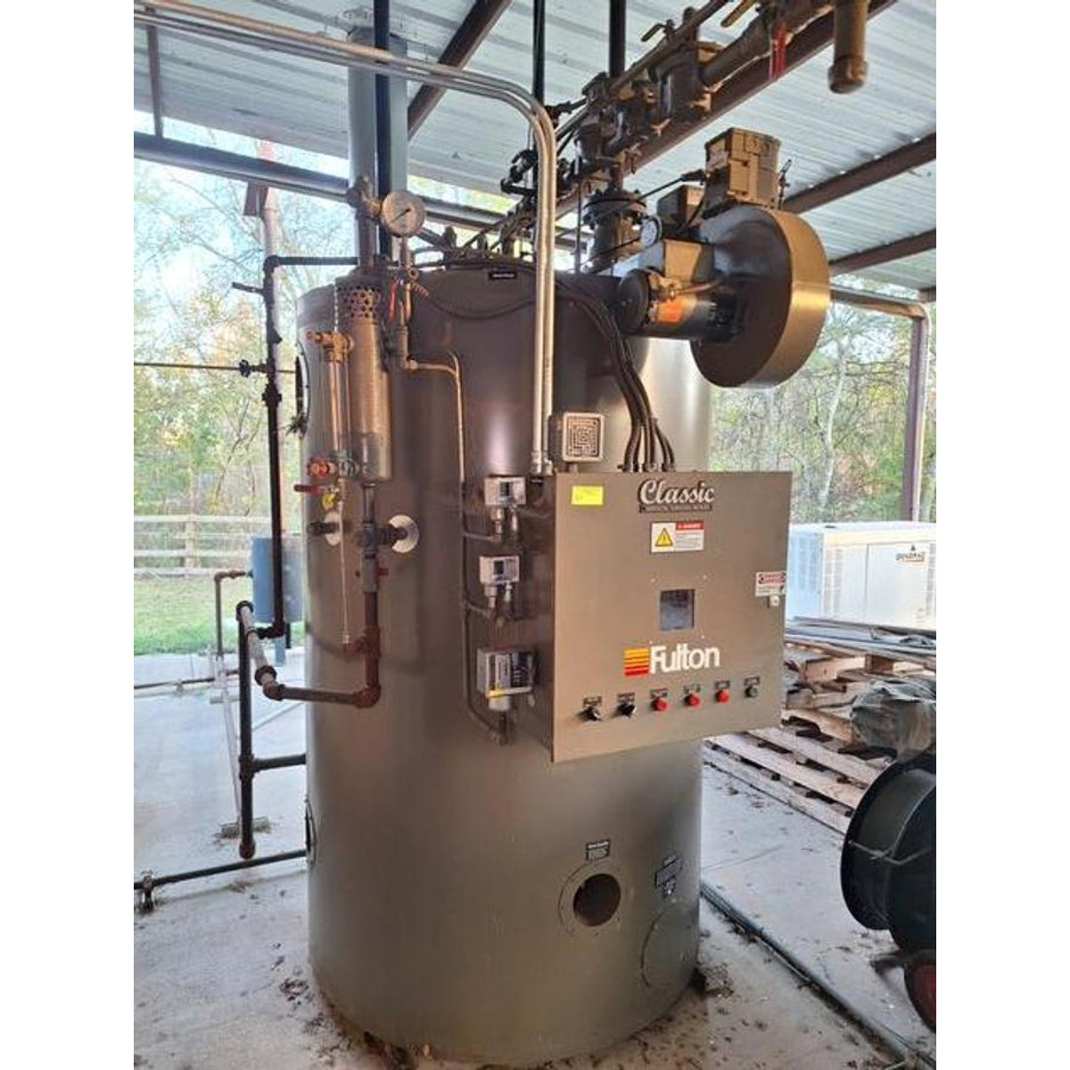 Fulton ICS-50 50HP 150PSI Vertical Tubeless Steam Boiler | 2022 ...